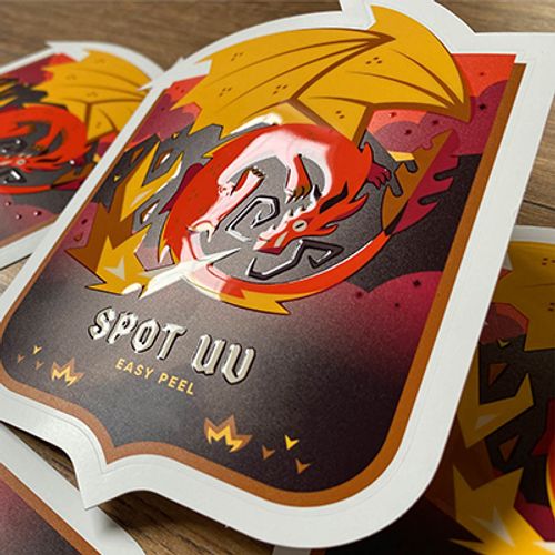 Spot UV Stickers | Special Effects 3M Stickers | Gosselin Graphics
